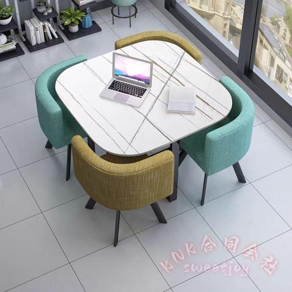 商品説明：★商談スペースや小規模ミーティングルームに適したミーティングセット4人用★使い勝手のよいシンプルなミーティングテーブル★仕事モードとリラクゼーションの、オン・オフをしっかり切り替えることができます。★カラー：1枚目の写真、2枚目の...