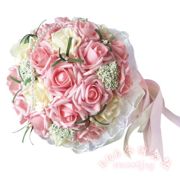 ブライダル 結婚式 ２次会 贈答品 造花 ウエディングブーケ商品説明ウエディングブーケ 高級造花ブーケ　ドレスブーケ　ラウンドブーケ　ウエディングブーケ　ブートニア ヘッドドレス 結婚式 ウェディングブーケ シルクフラワー アートフラワー ...