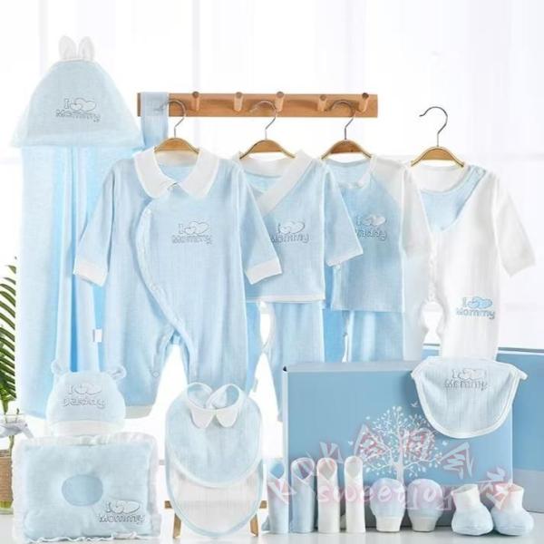 ■ 品名：新生児洋服セット■ 素材：綿100%■ タイプ：全3タイプ■ サイズ：59-66■ セット内容：15/20/21点セット（詳細は写真参考）■ 季節：オールシーズン/秋冬■ 適応年齢：0-12Meiikobig の検索キーワード：新...