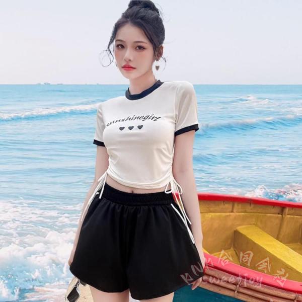 水着 レディース 高校生 中学生 半袖 ショートパンツ おしゃれ 10代 20代 ママ水着 セパレート アジアンこんな水着を着て、夏を満喫すれば一生残る思い出になること間違いなしっ！水着はあなたと特別な思い出を共有するパートナーですよ♪今年...