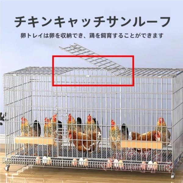 【家庭用鶏小屋】鉄製の鶏小屋は木製の鶏小屋とは異なります。サイズが小さく、家族での使用に適しています。折りたたみが簡単で、家庭や屋内、ペットショップでの使用に適しており、ニワトリだけでなく、ハト、アヒル、猫、犬、ウサギにも使用できます。【環...