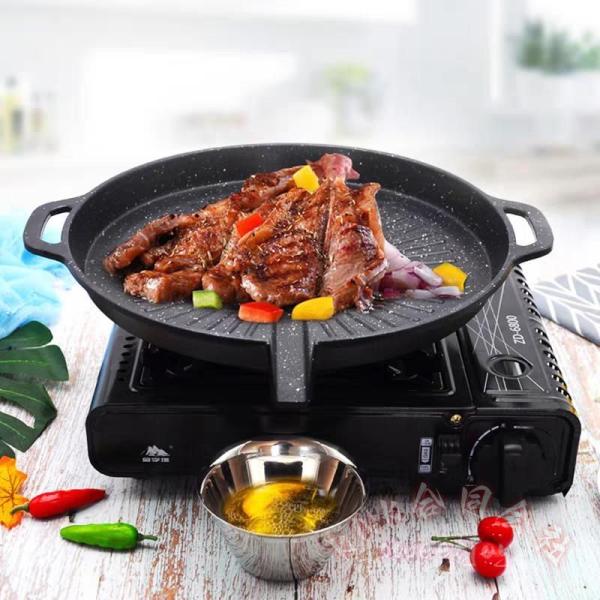 サムギョプサル IH/ガス 鉄板焼き 四角型 サムギョプサル専用 丸型 焼肉 油の自動排出構造 韓国食器 プレート BBQ 鉄板 カロリーオフ 焼肉