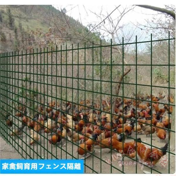 金網フェンス1PCS、1.2M（H）x 30M（L）ワイヤー亜鉛メッキ6CMメッシュサイズ2 MMワイヤー直径、植物フェンシングを保護するため Dark green 1.2X30M