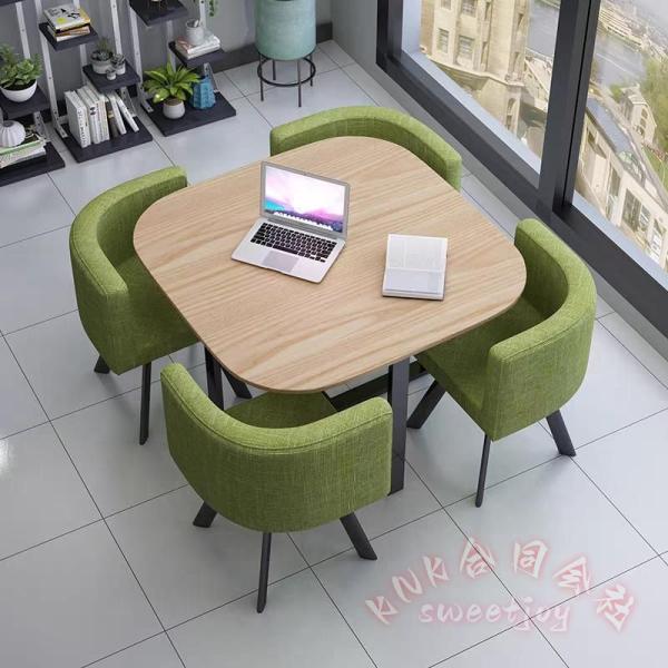 商品説明：★商談スペースや小規模ミーティングルームに適したミーティングセット4人用★使い勝手のよいシンプルなミーティングテーブル★仕事モードとリラクゼーションの、オン・オフをしっかり切り替えることができます。★カラー：1枚目の写真、2枚目の...