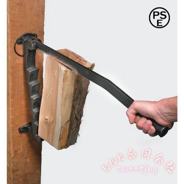 【2023業界新発想 ● 薪割り器】壁掛け薪割り機の重さは4.5kg、寸法は60*14*8CM。 使用時の衝撃にも耐えられます。 使いたいときに気軽に持ち運べます。【電気は不要です ● 持ち運びが簡単】薪スプリッターは電力を必要とせず、環境...