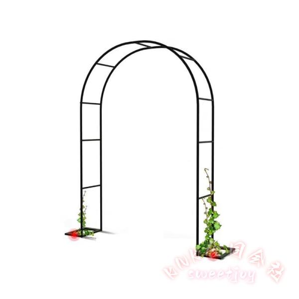 錆び ない フラワーアーチ 幅 80/120/140/180/200/240/280/300/350cm ガーデン薔薇アーチ ローズトレリス 棚 金属製 アイアンアーチ 植物登山用 ブドウ棚 葡萄棚*海外製品のため、輸送時に外箱の擦れや凹み...