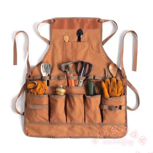 エプロン おしゃれ メンズ 前掛け 男女兼用 カフェ キッチン 業務用 作業 美容師 ポケット付き ファッション 父の日サイズ F※商品ごとに個体差があり若干誤差が出る場合もございますので予めご了承くださいませ。※撮影とブラウザの関係により...