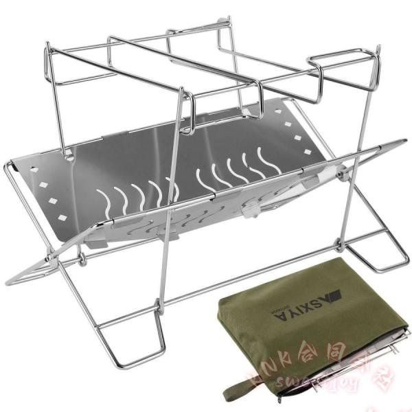 【 一台多役&amp;amp;amp;amp;わずか870g重さ】本体の重量はわずか870kgくらいで、安定します。炭火で焼き物できますし、焼かんやフライパンなどを載せてお湯を沸かすことができてクッキングとローストステーキもできます。キャン...