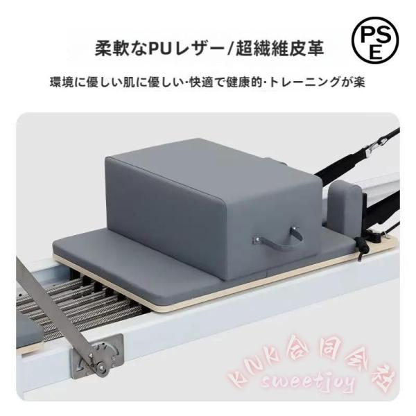 すべての改革者ピラティスマシンの一般的なサイズ：64x39x25cmは、ピラティススタジオ、ピラティスリフォーマーマシンホーム、折りたたみ式改革機などのすべてのピラティス改革機に適しています。3つのハンドルのピラティスボックス：ピラティス愛...