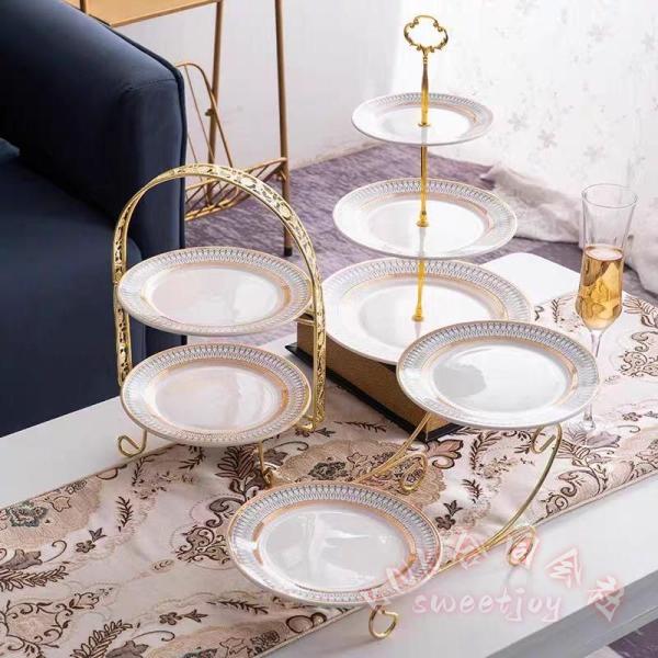 2段: サイズ: 約直径20cm, 全体高さ約32cm(スタイルA), 長さ：40cm (スタイルB); 3段 :サイズ: 約直径15cm/20cm/25cm, 全体高さ約37.5パッケージの重量: 1.3kg (3段スタンド用)、 1.6...