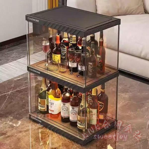 小型 ウイスキー 棚 酒棚 ディスプレイ 酒 棚 厚手のPP素材 酒棚 2段 ウイスキー 棚 落下防止 ウイスキー 棚 おしゃれ 酒 棚 落下防止 酒棚 扉付き 家庭 バー レ