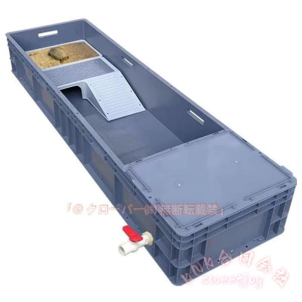 タートルタンク水族館は、高品質のプラスチック製で、安全で、毒性がなく、頑丈で耐久性があり 食品グレードのPPプラスチック材料はあなたのカメの毎日の活動のすべてをサポートするのに十分強いです傾斜路の滑り止めベルトは、亀が登るのを助けることがで...