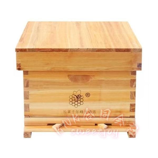 防水防湿 ミツバチ巣箱 蜂蜜キーパー巣箱 養蜂箱 杉材の 蜂ハイブ ミツバチの巣箱 養蜂器具 簡単インストール 耐久性 ハチミツの家 蜂の巣の完全なキット 巣箱/