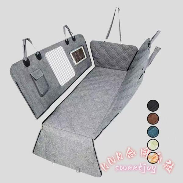 折り畳み小さく折り畳み収納でき、場所を取りません安全性シートにバックルと底部の滑り止めメッシュが付いており、運転中の滑りを防ぎ、ペットの安全を確保します　　　新型改良版、可視メッシュ窓追加新型式に改良したペットドライブシートで、メッシュ窓付...