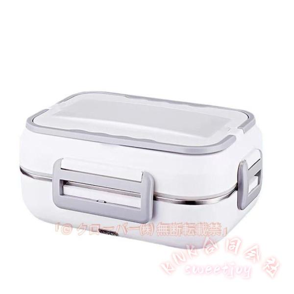 【食品グレード素材】電動弁当箱は食品グレードの安全なPP素材で作られており、内槽には高品質の304ステンレス鋼を使用。安全性が高く、耐久性にも優れ、錆びることはありません。【幅広い用途】家庭用（110V）と車用（12V）両方対応のツーインワ...