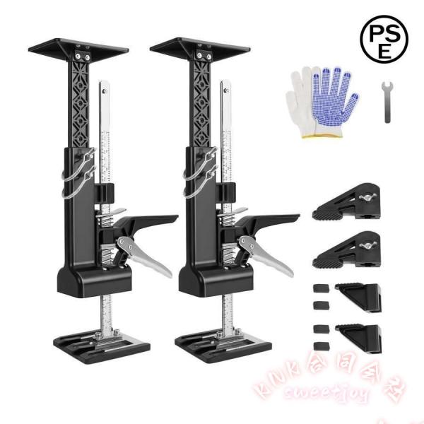 2個の省力アームジャッキ、多機能家具ジャッキ、耐久性と頑丈性を備えた高耐久ハンドリフティングツールジャッキ、床、ドア、キャビネットの設置用