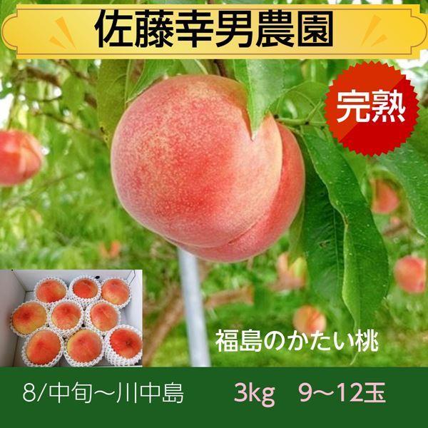 【発売日：2026年08月01日】【2026/8/中旬〜8/下旬の出荷となります。】福島県須賀川市の【佐藤幸男農園】から桃をお届けします。品種は「川中島」になります。川中島は硬い桃で、あかつきより少し甘みがあります。かたいももが好きな人にオ...