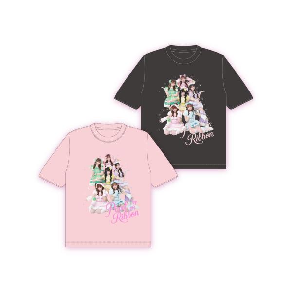 Pixel Ribbon Collaboration Cafe Tシャツ●商品仕様【サイズ】フリーサイズTシャツ(cm)：身丈74、身巾55、肩巾50、袖丈22【素材】綿100%【製造国】中国 or ベトナム【必ず購入前にご確認ください】※...