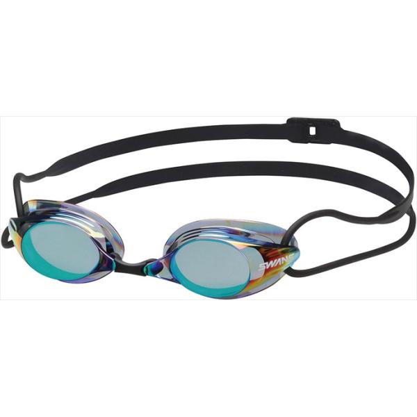 ●ノンクッションレーシングスイムゴーグルミラーレンズ。レンズに施された波状形状により流水抵抗が軽減●素材：アイカップ／ポリカーボネート、ベルトアジャスター／ポリカーボネート、鼻ベルト／エラストマー、ベルト／エチレンプロピレンゴム●付属品：鼻...