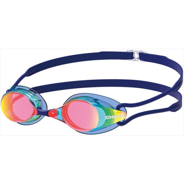 ●ノンクッションレーシングスイムゴーグルミラーレンズ。レンズに施された波状形状により流水抵抗が軽減●素材：アイカップ／ポリカーボネート、ベルトアジャスター／ポリカーボネート、鼻ベルト／エラストマー、ベルト／エチレンプロピレンゴム●付属品：鼻...