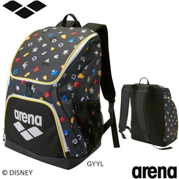 ◇スタイル◇バックパックディズニー(DISNEY)リュックW34xH48xD24cm 約35リットル中国製◇特　徴◇Disney(ディズニー)デザインのバックパックエントリースイマーから学生スイマーまで幅広いユーザーにおすすめ上部の開口部が...