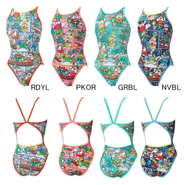 ◇スタイル◇アリーナくんレディスワンピースタフスーツオープンバックカットふつう前身頃、後身頃共に黒の裏地付きベトナム製※この商品は縫製上、一点一点プリント柄の見え方に違いが生じますので予めご了承ください◇特　徴◇トレーニングカテゴリー「TO...