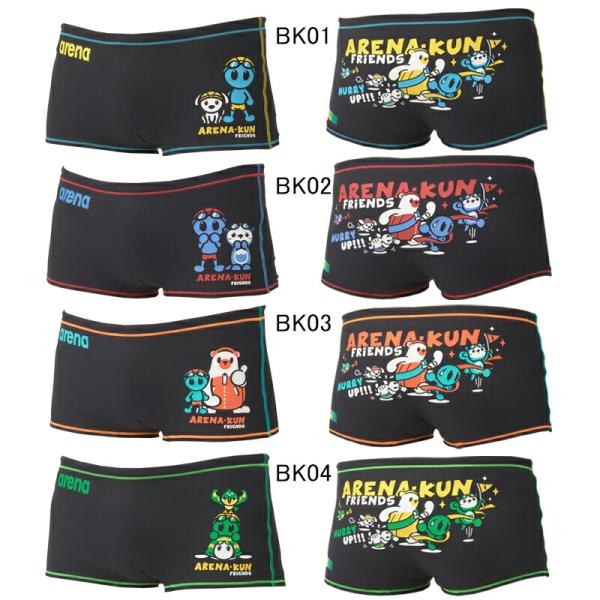 ◇スタイル◇アリーナくんジュニアショートボックスタフスーツ裏地付き(前身頃・黒)中国製◇特　徴◇トレーニングカテゴリー「TOUGHSUITシリーズ」大会に向けて練習を重ねる頻度が高いスイマーにオススメの練習用水着環境に配慮したリサイクルポリ...