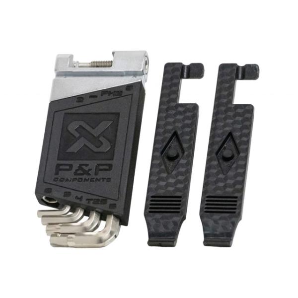 ・使いやすいサイズ感の自転車用携帯ツール・サドルバッグやフレームバッグはもちろん、ツール缶にもすっぽり収まるコンパクトサイズ・豊富な11種類の工具を格納し、ひとつひとつの工具の使いやすさを追求・付属の5mmアーレンキーを使って回すため力をか...