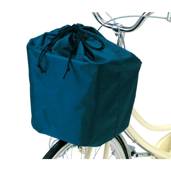 ・荷物の入ったバスケットをすっぽり覆うきんちゃくタイプ・開閉が簡単で大きな荷物もラクラク収納・水をはじきやすい撥水加工の生地 ■素材　ポリエステル100％（アクリルコーティング）■重量  70 g■サイズ  縦650mm×横650mm