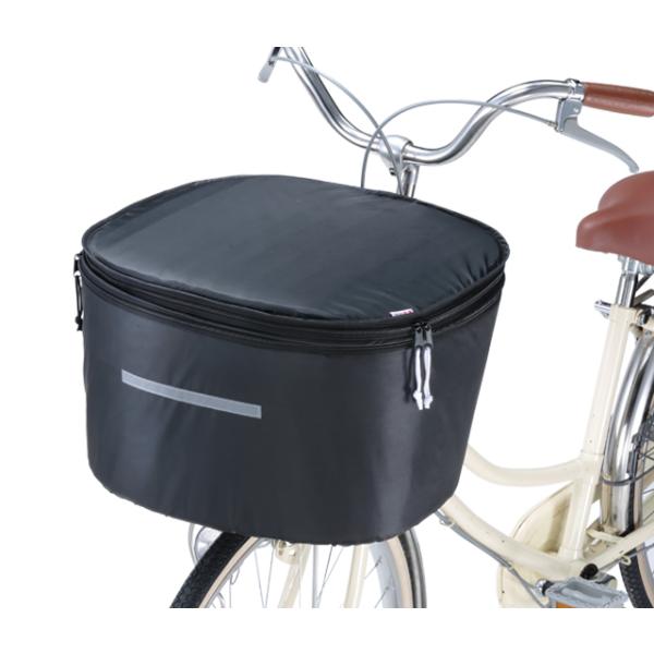 ・両開きファスナーを採用した2段式前カゴカバー・前後どちらからでも荷物の出し入れが可能・ファスナーを開くことで通常のサイズから大容量サイズに変わる2段式・荷物を雨やホコリから保護し、ひったくり防止にも効果を発揮・小さいカゴにもフィットする背...