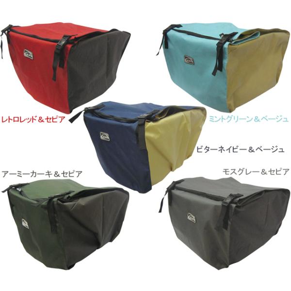 ・荷物の量に合わせてロールアップできるリア用バスケットカバー・ひったくりや荷物の飛び出しを防止・荷物が多い時はバックルを外して簡単に容量アップ・突然の雨でも安心の撥水加工・バスケットにかぶせて紐で固定するだけの簡単装着 ■素材　厚手ナイロン...