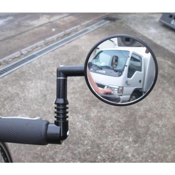 ・軽量で丈夫なワイドサイズのバーエンドミラー・付属のレンチで簡単に取り付け可能・3インチの広い視野・円形凸面ガラスミラー・ミラー部分はあらゆる視野角に調整可能・丈夫な製品強度を保持 ■サイズ  ミラー：φ76.2mm（3インチ）ハンドルバー...