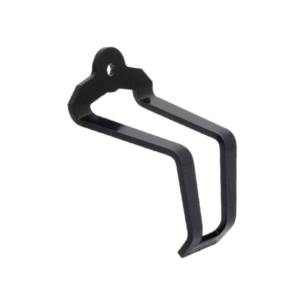 ・ディレーラーやディレーラーハンガーを守るスチール製ガード・従来モデル（DG-1）からサイズアップし、旧タイプ（非シャドー）のリアディレーラーにも対応・後輪を保持する9mmクイックレリーズに共締めするだけの簡単取り付け・別売の12mmスルー...