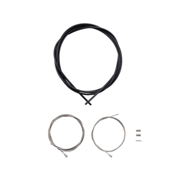 ■付属品　アウターケーブル：SLR φ5mm×2200mm×1本、インナーケーブル：ステンレス φ1.6mm×2050mm×1本、φ1.6mm×1000mm×1本、アウターキャップ×2個、インナーエンドキャップ×2個■用途　ロード