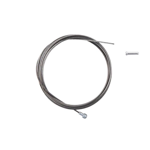 ・シルテック（SIL-TEC）コーティングによりスムーズなシフト性能が持続・防錆加工済みステンレススチールケーブル・ロードブレーキケーブル用エンド・インナーエンドキャップ付き ■素材　ステンレス■サイズ  φ1.6mm×2050mm■用途　ロード