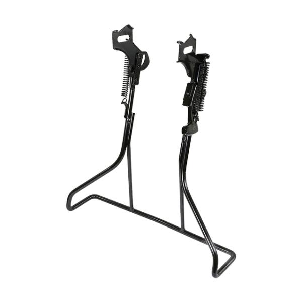 ・「倒れにくい」に特化した超ワイド正爪用両立スタンド・強風や傾斜地でも駐輪時の転倒リスクを軽減・スタンドを立てるだけでロックがかかる自動ロック機構・内装変速機、変速機なし用■素材　スチール■加工　カチオン塗装■サイズ　26インチ用、27イン...