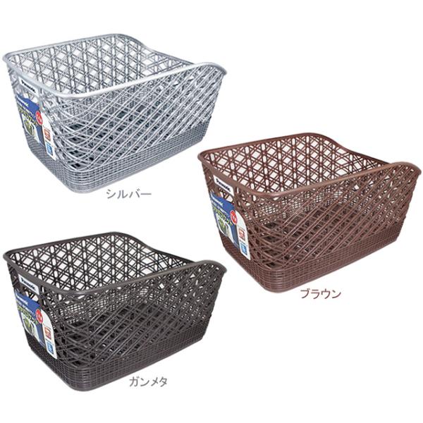 ・見た目がスッキリと軽快なデザインの樹脂製リアバスケット・内側は角を丸くした荷物にやさしい設計・パナソニックビビシリーズ、ティモシリーズに最適 ■サイズ  幅330mm×奥行470mm×高さ240mm容量：27L最大積載量：15kg ※クラ...