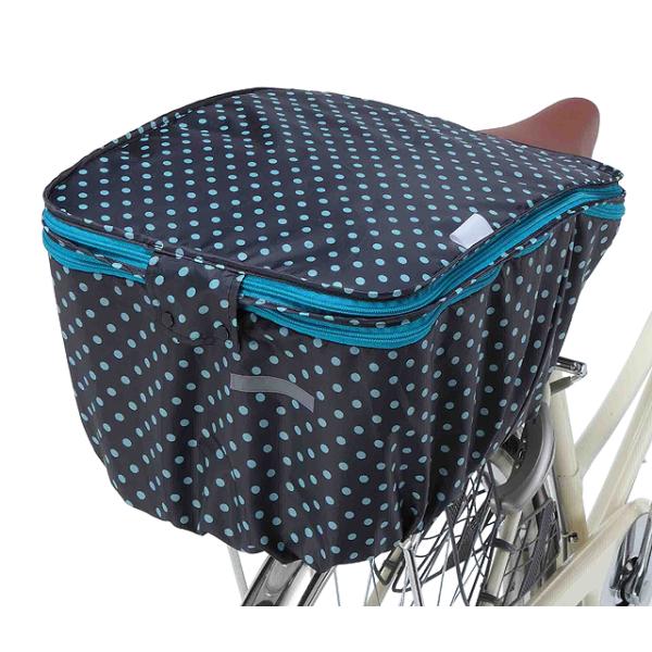 ・大切な荷物をひったくりや雨から守る2段式後カゴカバー・荷物の量に合わせて、ファスナー開閉で縦に容量アップ！・ダブルファスナー方式で前開きと後ろ開きができ、荷物の出し入れが便利・背面に反射帯付き・前カゴ用カバーのKW-542S（別売）とコー...