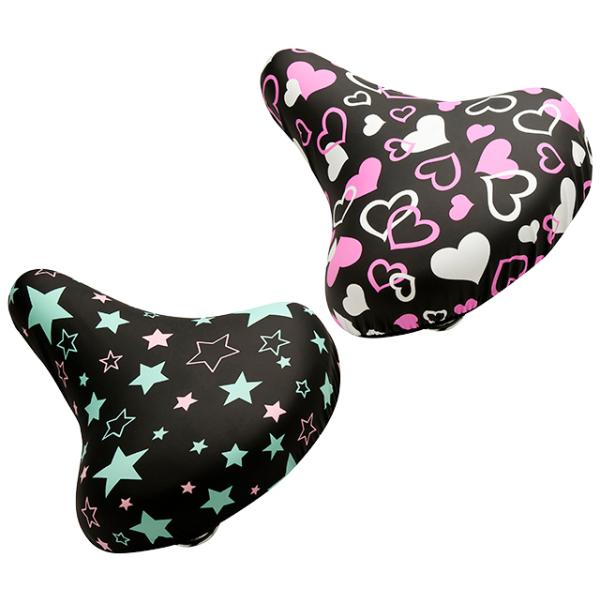 ・伸びる素材で子供用から大人用の一般車サドルにぴったりフィット・ポリウレタン製でさわり心地はサラサラ、汚れもサッとふき取り可能・水滴を通しにくい防水加工・かぶせるだけの簡単装着・ズレにくくするストラップ付き ■素材　ポリエステル、ポリウレタ...