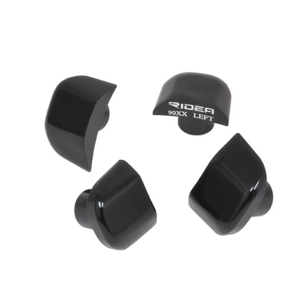 ・DUO-OVALチェーンリング（RIDEA）を組み付ける際に、クランクとチェーンリングの段差を無くし、美しく見せるためのチェーンリングボルトカバー・シマノFC-9000（4arm）の形状に合わせて4個それぞれがフィットする精密なアルミ製C...