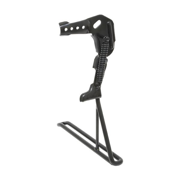 ・変速機付きの逆爪フレームに取り付けやすい片側の1本スタンドでありながら、L型デザインにすることで両立スタンドと同等の接地面を確保した画期的なサイドスタンド・接地面が広い分、安定感は抜群で、斜めに駐輪するサイドスタンドと異なり、正立させるこ...