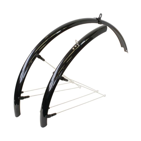 ・700Cのバイクに最適なフルタイプのフェンダー・本体は衝撃と歪みに強いポリカーボネート製で、しっかり固定できるV型ステーはサビに強いステンレス製・本体とステーの接合部にはスライド調整が可能なブラケット『POP OFF』を採用・『POP O...