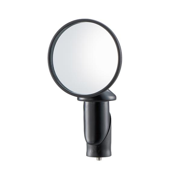 ・ドロップバーとフラットバーのどちらにも対応するバーエンド装着型ミラー・直径45mmの小型ミラーサイズでありながら広角視野を確保・ミラー部にガラスを採用し透過性を向上・小型化によりドロップバーに取付けた時は膝にあたらず、フラットバー取り付け...