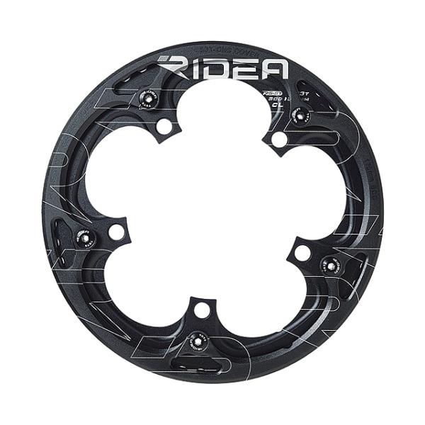 ・フォールディングバイク用シングルスピードチェーンリング（正円）・CNC加工による専用ガードおよびガード固定ボルト付き・5アーム仕様 （対応クランク ： シマノ、スラム、FSA、RIDEA） ■素材　アルミニウム（AL7075）■重量  2...