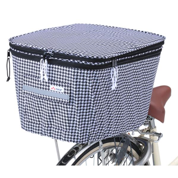 ・年配の方や若い方にも人気のチドリ柄を採用した後ろ用カゴカバー・カゴの荷物を雨やホコリから保護し、ひったくり防止にも効果を発揮・ファスナーを開くことで通常のサイズから大容量サイズに変わる2段式・荷物の出し入れに便利な手前ファスナー採用・車の...