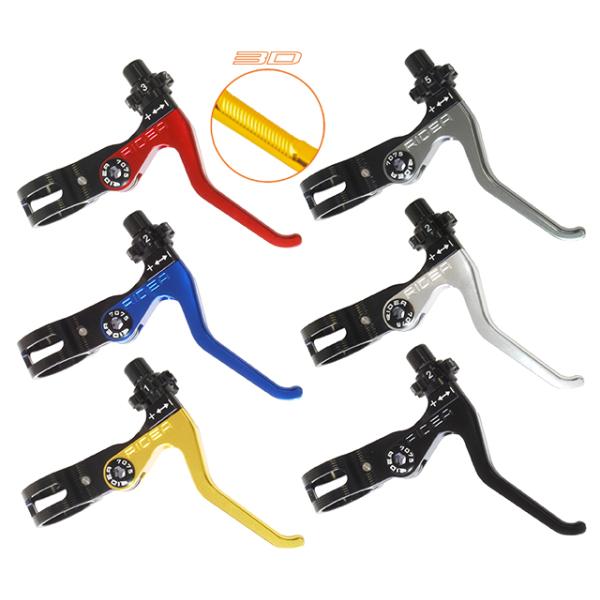 ・CNC加工による高強度7075-T6アルミをレバーと本体に使用し、優れたブレーキング性能を発揮・レバーにかけた指がスリップしにくいウェーブ状の3Dデザイン・6-4チタン製ボルト採用・キャリパーブレーキ用 ■重量  80g