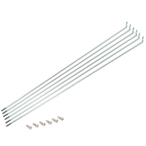 ・先端の形状が改良され、ハブ穴への通しやすさがより簡単に！・前輪、後輪いずれも車輪を外すことなく簡単にスポーク交換が可能・電動アシスト自転車向けの太径（#12）タイプ・1セット6本入り・#13真鍮ニップル6個付き ■付属品　#13ニップル ...