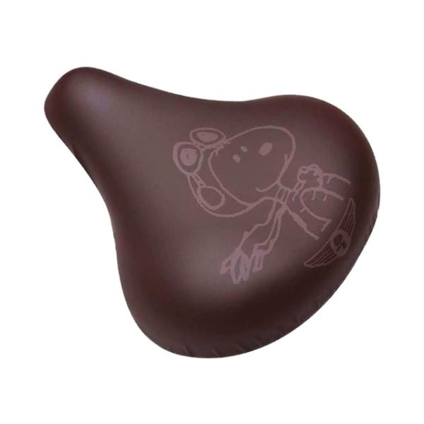 ・さりげないスヌーピーが大人カワイイ「フライングエース」柄チャリCAPのBIGサイズ・ベースをマット仕上げにし、さり気なく浮き出るスヌーピー達がオシャレで気品のあるデザイン・伸びる素材で電動アシストサイクルのサドルにも対応の大型サイズ・ポリ...