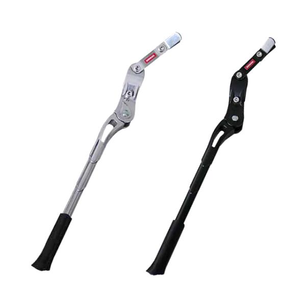 ・様々な車種に装着が可能なフレキシブル構造のシングルスタンド・20インチから700Cの幅広いサイズに対応・実用性を考えた丈夫な構造・クロモリフレーム対応 ■素材　アルミニウム（取付金具：スチール）■重量  350g■サイズ  対応ホイール径...