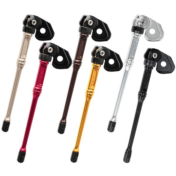 ・アルミ製キックスタンド・軽量タイプ ■素材　CNCアルミニウム■重量  93g■サイズ  対応ホイールサイズ：ISO 349mm※この商品はRIDEA製です。ブロンプトンにも使用することが可能です。